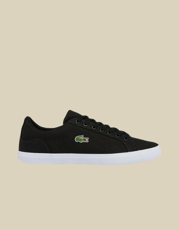 LACOSTE Espadrille sport-chic en tissu noir - LACOSTE 7